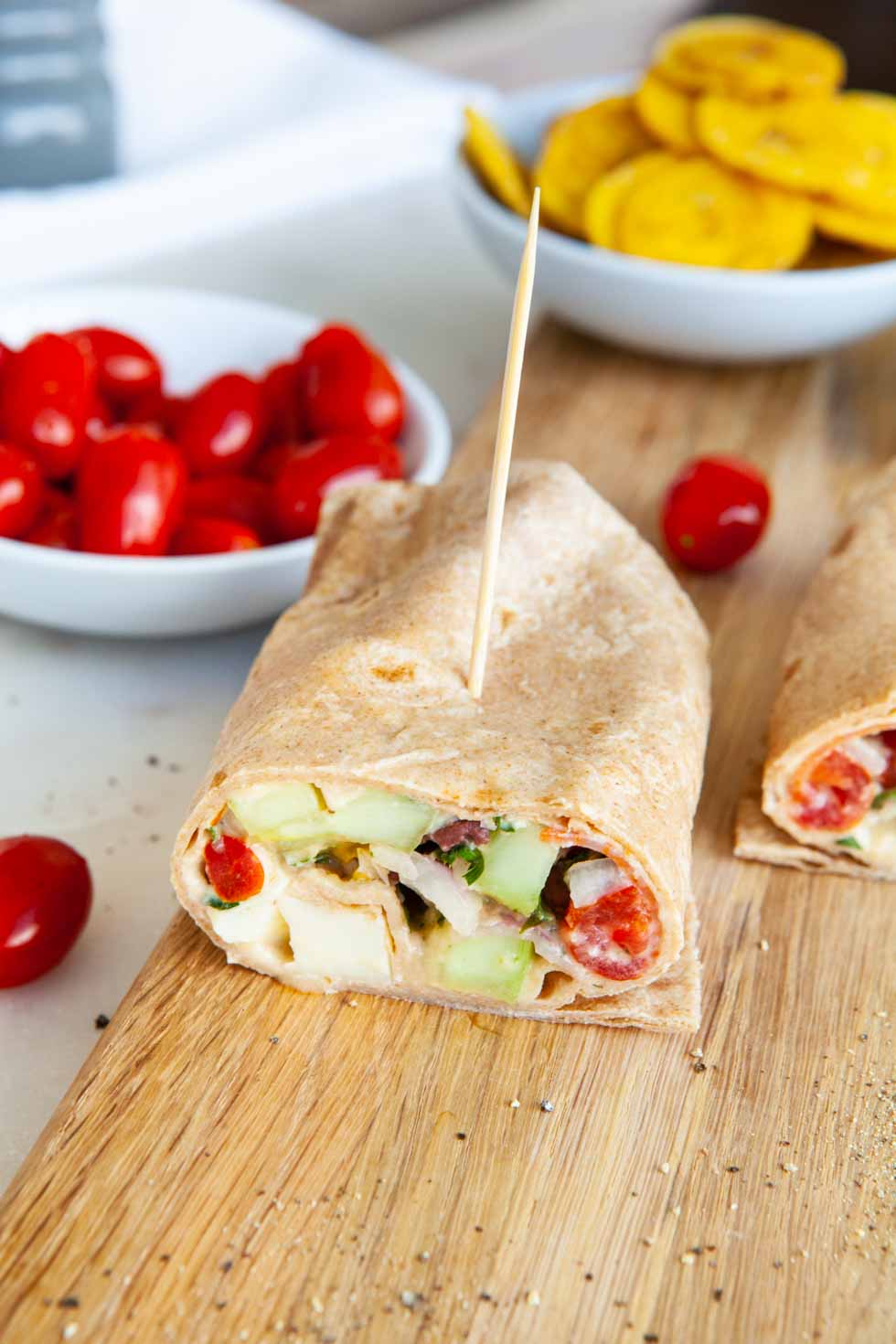 Greek Hummus Wraps - customizable for most dietary restrictions!